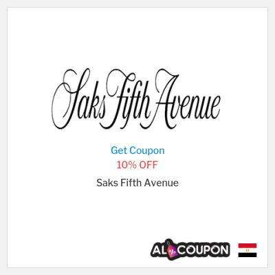 Saks Fifth Avenue coupon code | Valid on sale and full-priced items