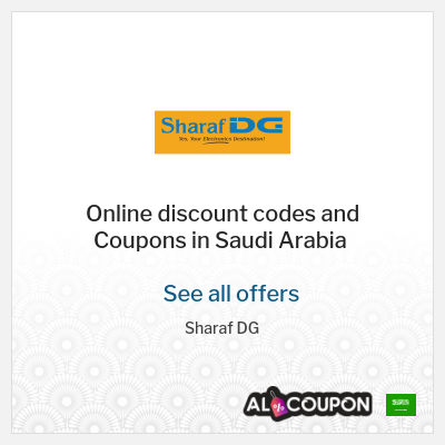 Sharaf DG Coupons Codes & promo codes | Offers valid in 2024