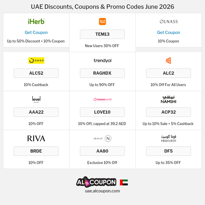 Al Coupon - UAE Discount Codes