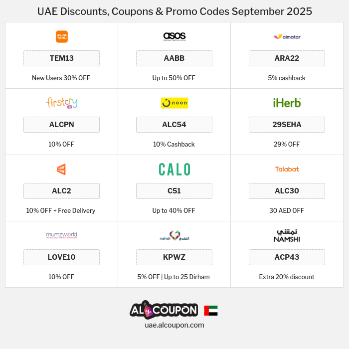 Al Coupon - UAE Discount Codes